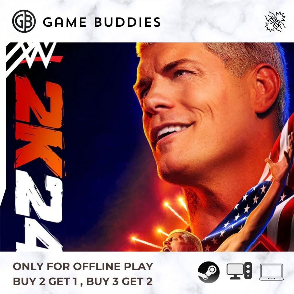 WWE 2k24 ( Offline ) Steam PC Original | Shopee Singapore