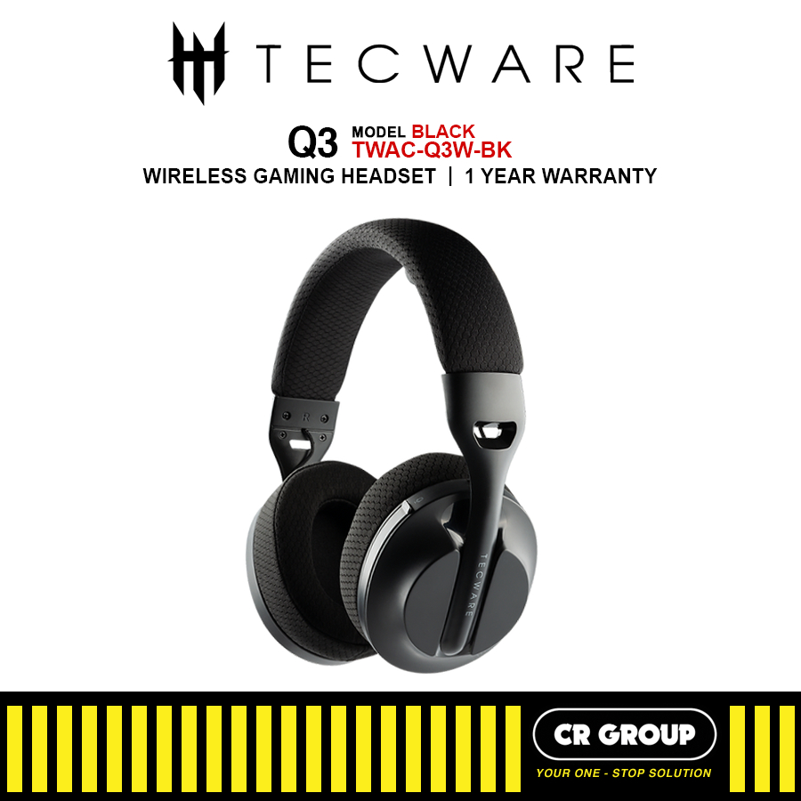 Tecware Q3 Wireless Gaming Headset - Black (1Yr Warranty) | Shopee Singapore