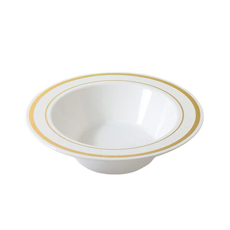[SG Stock] 25 Pax Disposable Plastic Partyware Dinnerware Set with Gold ...
