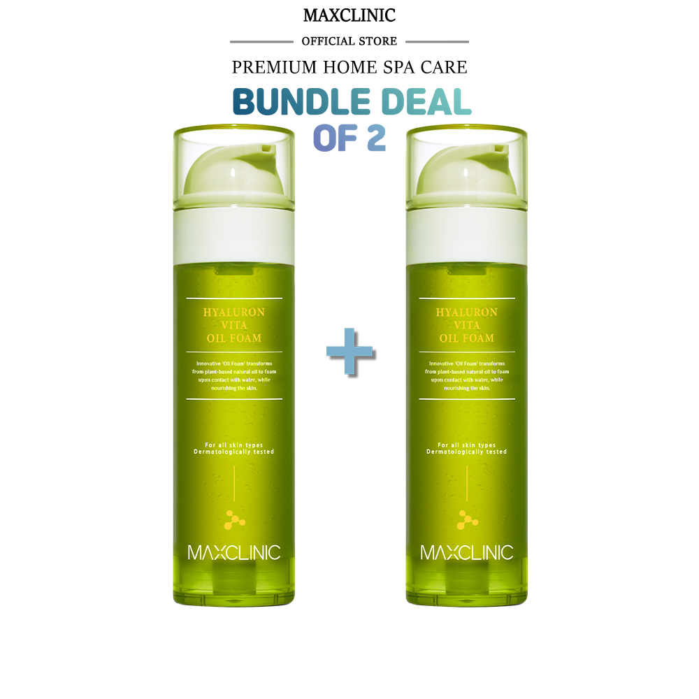 [BUNDLE DEAL of 2] MAXCLINIC Hyaluron Vita Oil Foam Cleanser 110g ...