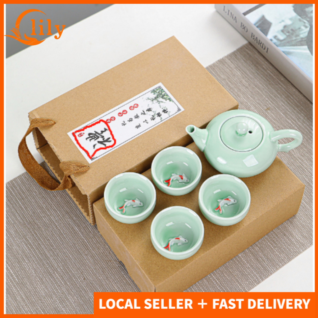Tea Set Gift Set Chinese Porcelain Handmade Ceramic Tea Set European ...