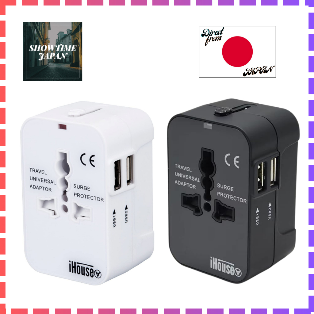 iHouse all Overseas Conversion Plug Outlet Conversion Plug Multi-conversion Plug 2USB ports ...