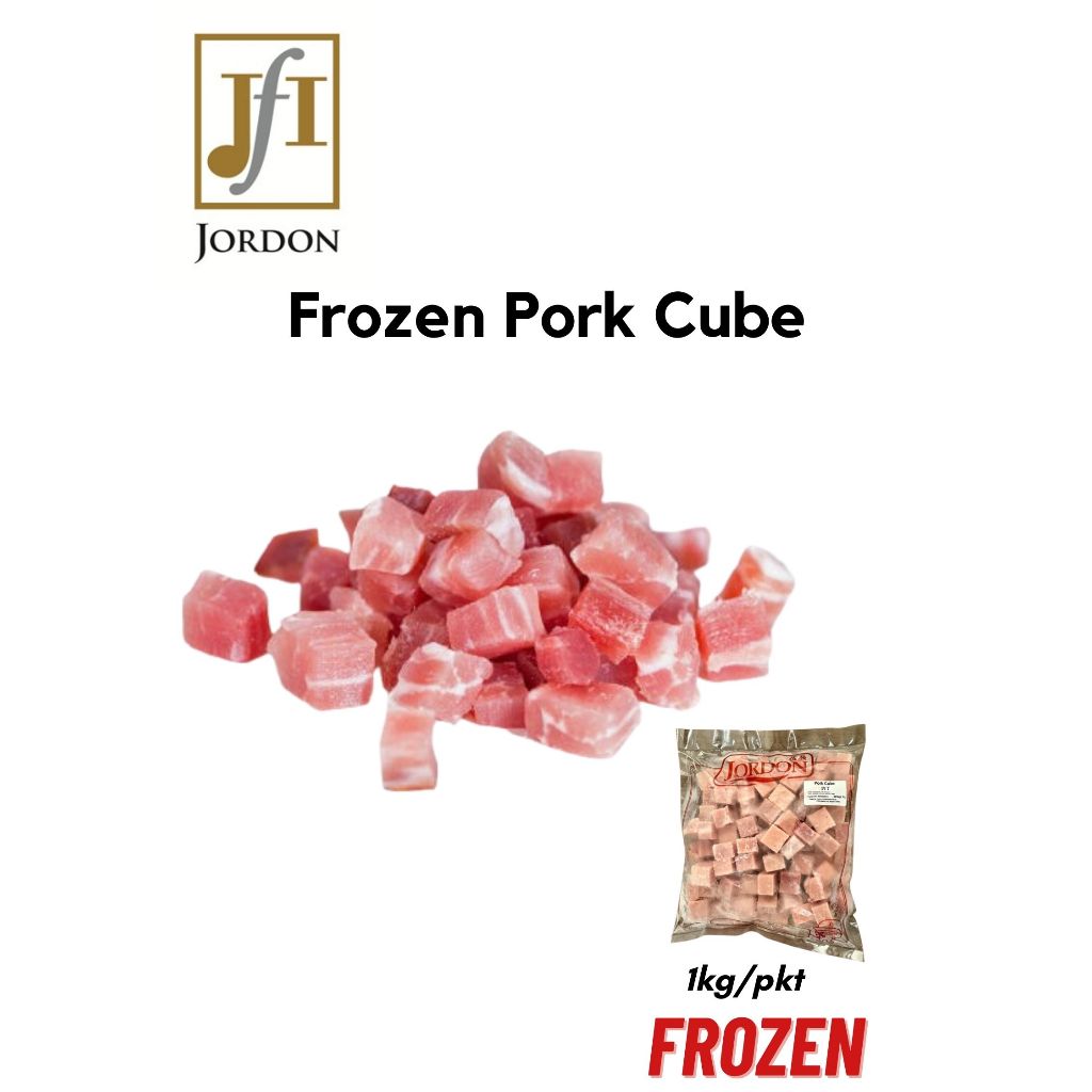 [Jordon} Frozen Pork Cube [Best For Sweet & Sour Pork] 1kg/pkt | Shopee ...