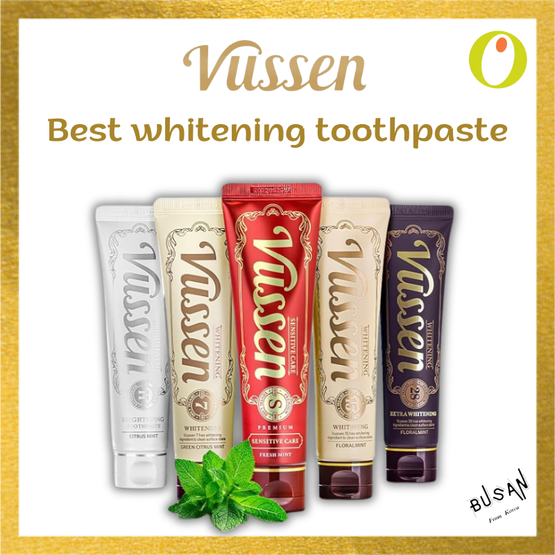 [OSSTEM]VUSSEN Premium Whitening Toothpaste/Korean high-quality whitening toothpaste/sensitive ...