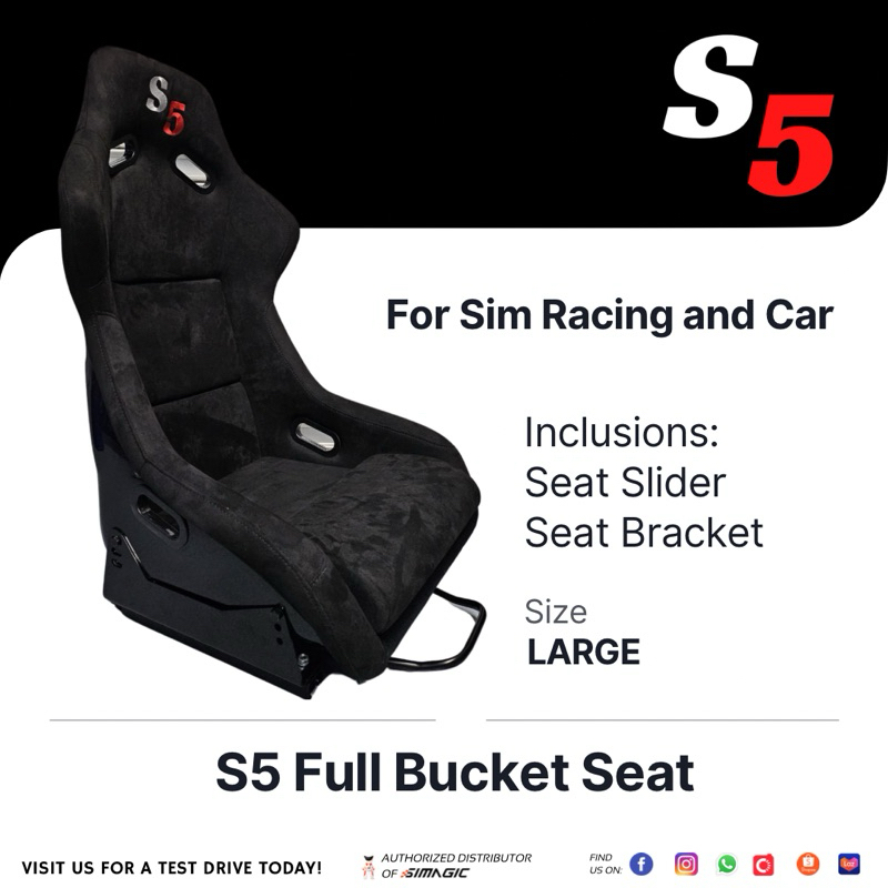 S5 Seat / S5 Full bucket seat / S5 standard seat / Racing Wheel stand ...