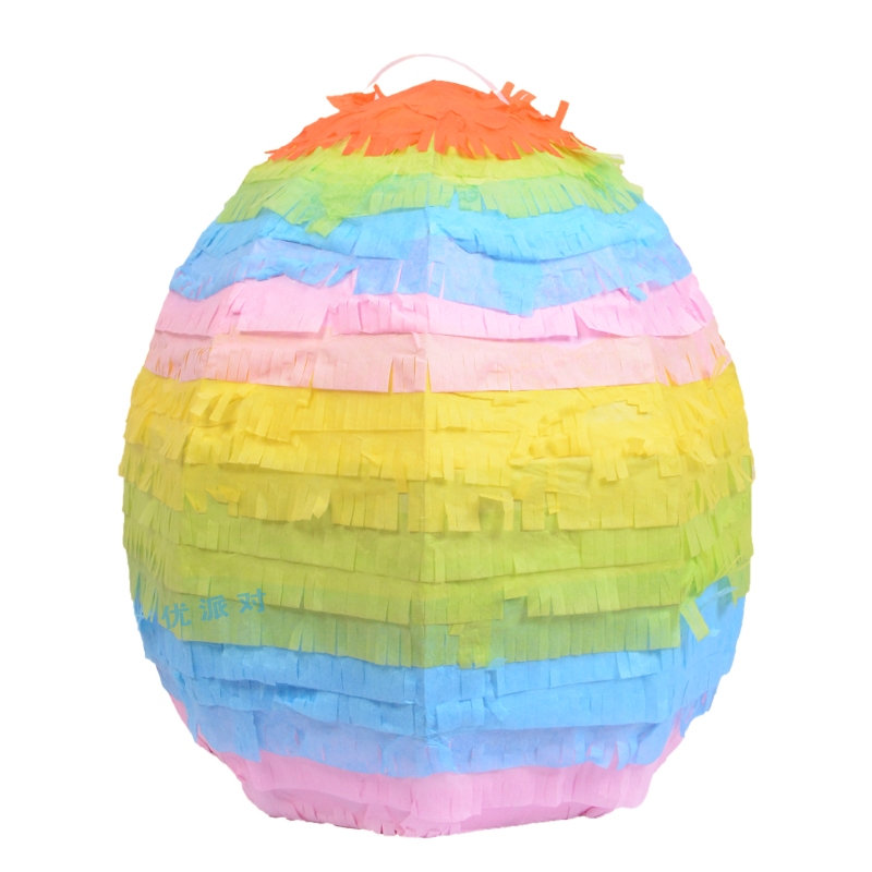 Easter Rainbow Egg Pinata (30 cm x 30cm x 40cm) (Comes with Pinata ...