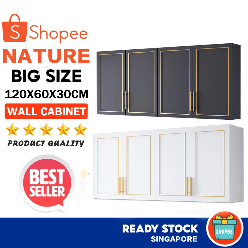 Kitchen Cabinet cupboard Wardrobe Kitchen Hanging Cabinet Wall Storage ...