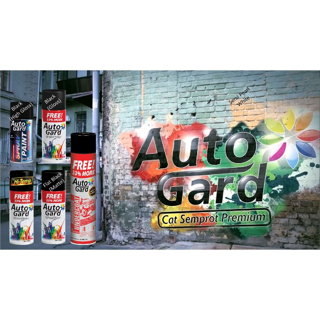 Spray Paint - Black Colour by AutoGard Automotive Performance Grade ...