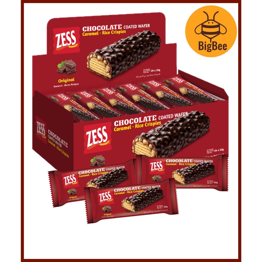 Zess Chocolate Coated Wafer Caramel Rice Crispies - 22g/pkt Original ...