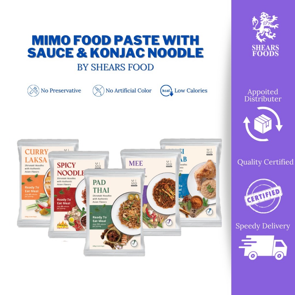 MIMO Food Paste(Sauce) with Konjac Noodle by Shears Ideal Food for Keto ...