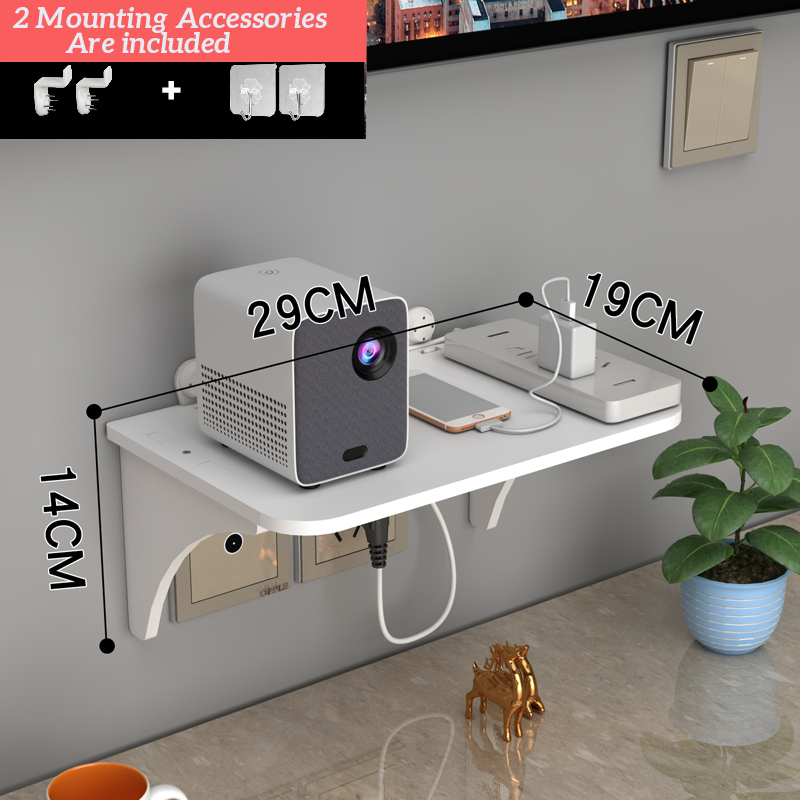 [SG] 39CM Wall Shelf Rack No Drill Wall Mounted Shelf WIFI Router ...