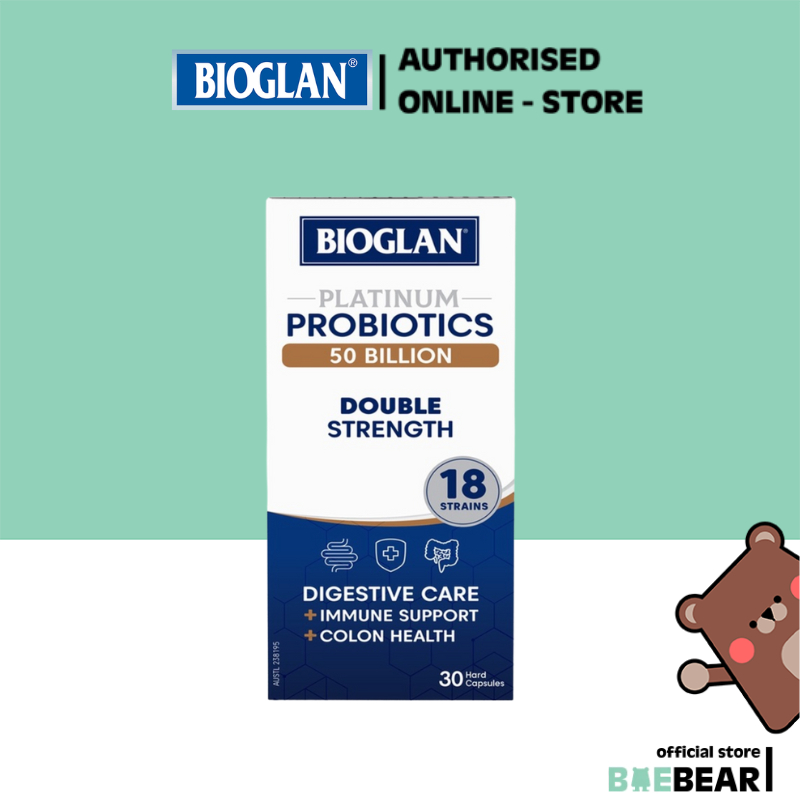 Bioglan Platinum Probiotics 50 Billion Double Strength 30caps (BaeBear ...
