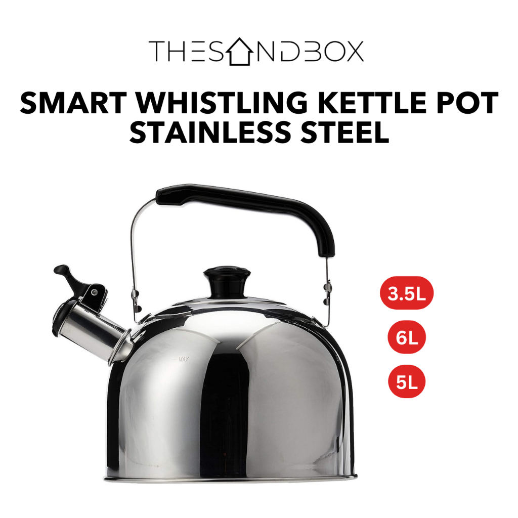 Zebra Smart Whistling Kettle Pot Stainless Steel 3.5L 5.5L 6L Capacity ...