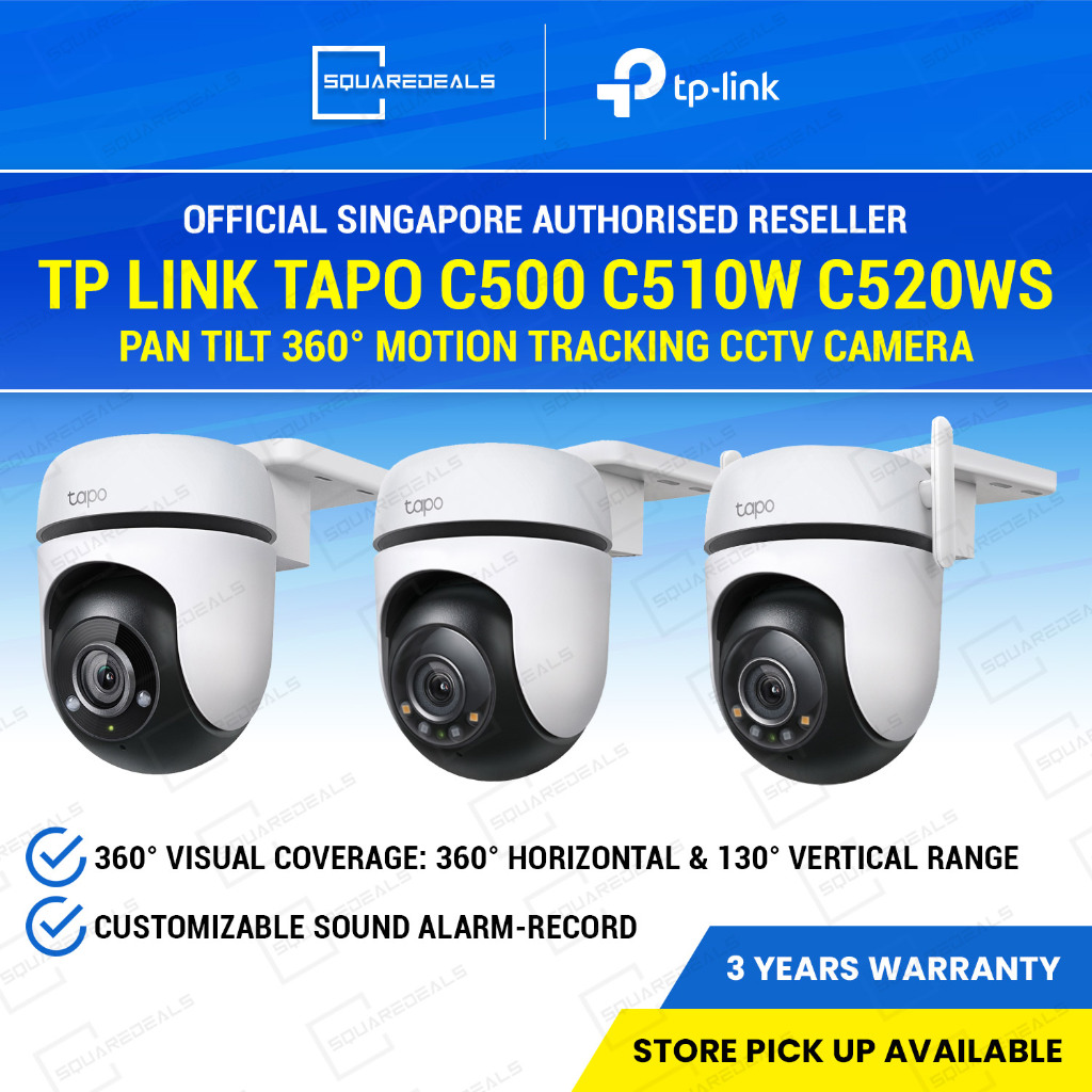 TP Link Tapo C510W C520WS Outdoor Pan Tilt 360° Motion Tracking ...