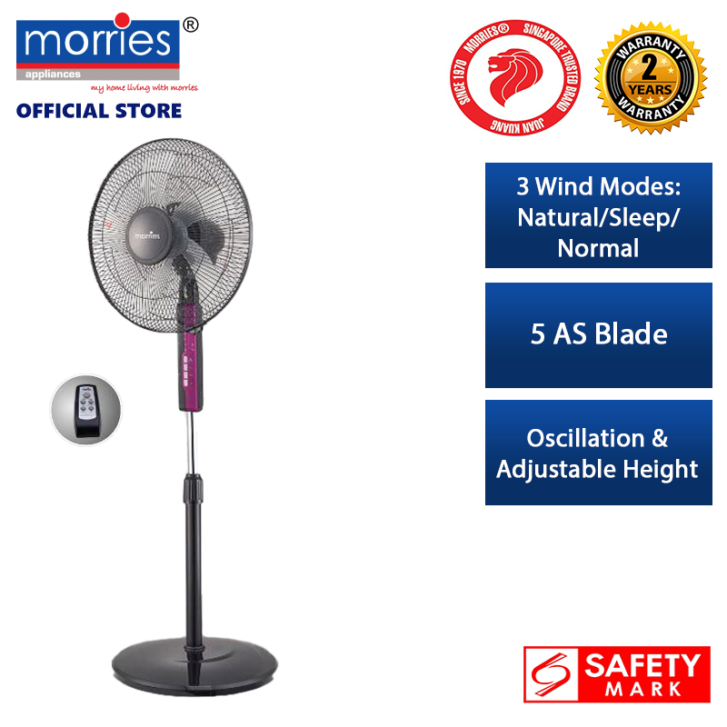 Morries 16 Inch Remote Stand Fan MS-525SFTR (24 Month Warranty ...