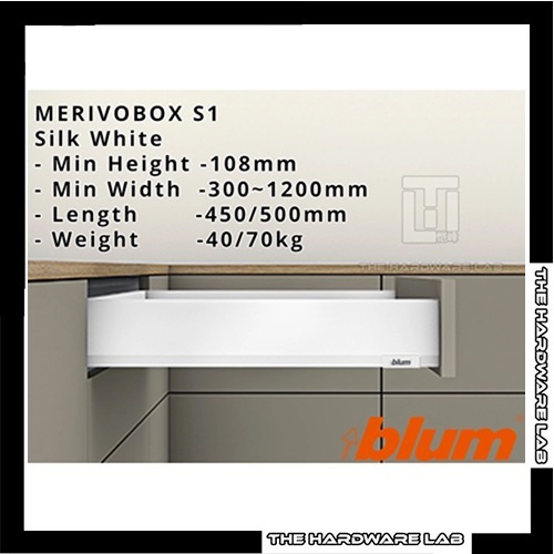 {The Hardware Lab}Blum MERIVOBOX S1 Standard Drawers (Complete With ...