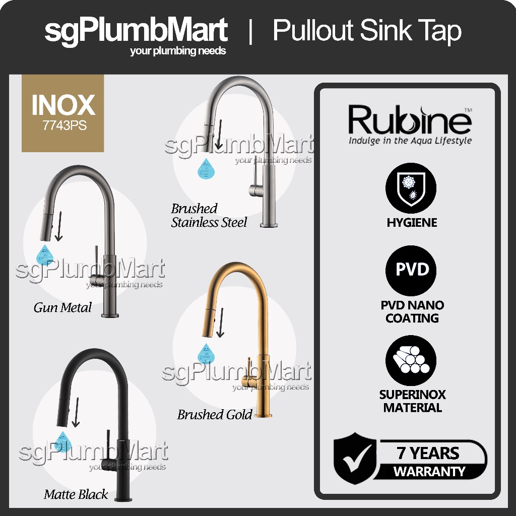 Rubine x sgPlumbMart INOX Stainless Steel Sink Tap INOX 7743PS-SS ...