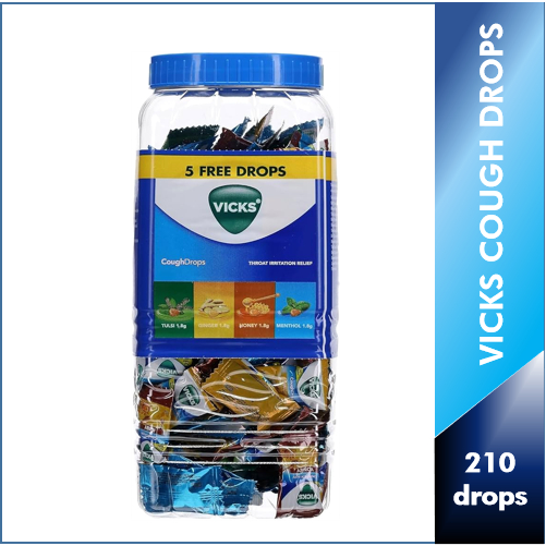 Vicks Coughdrops Throat Irritation Relief 210 drops x 1.8g | Shopee ...