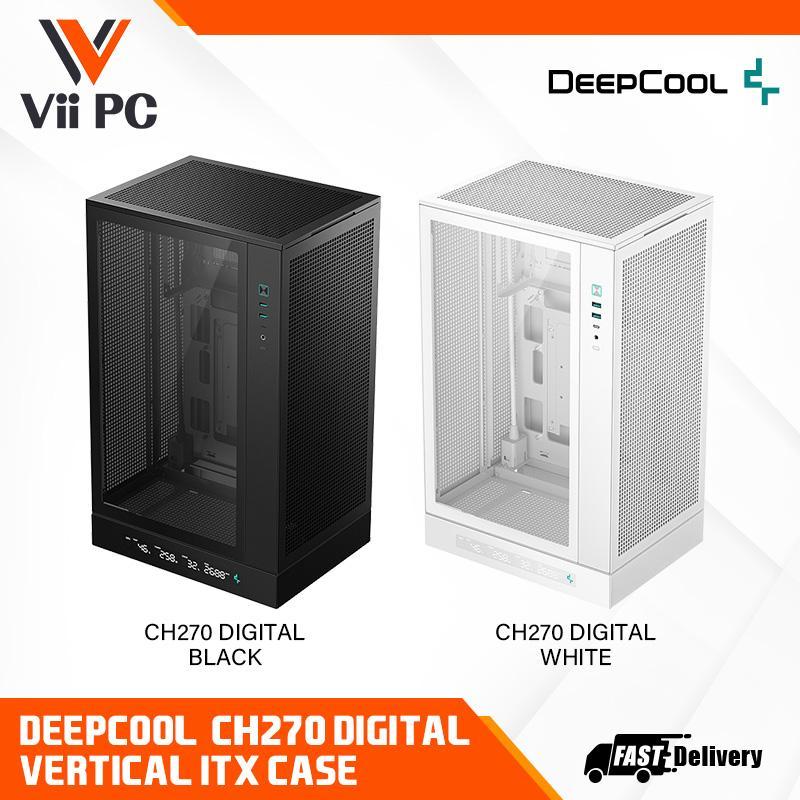 DEEPCOOL CH270 DIGITAL BLACK OR WHITE ITX OR MATX MOTHERBOARD SUPPORT ...