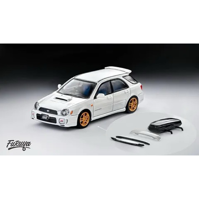 FURUYA Subaru Impreza WRX STi MK2 GD Bugeya Wagon White with Roof-Box ...