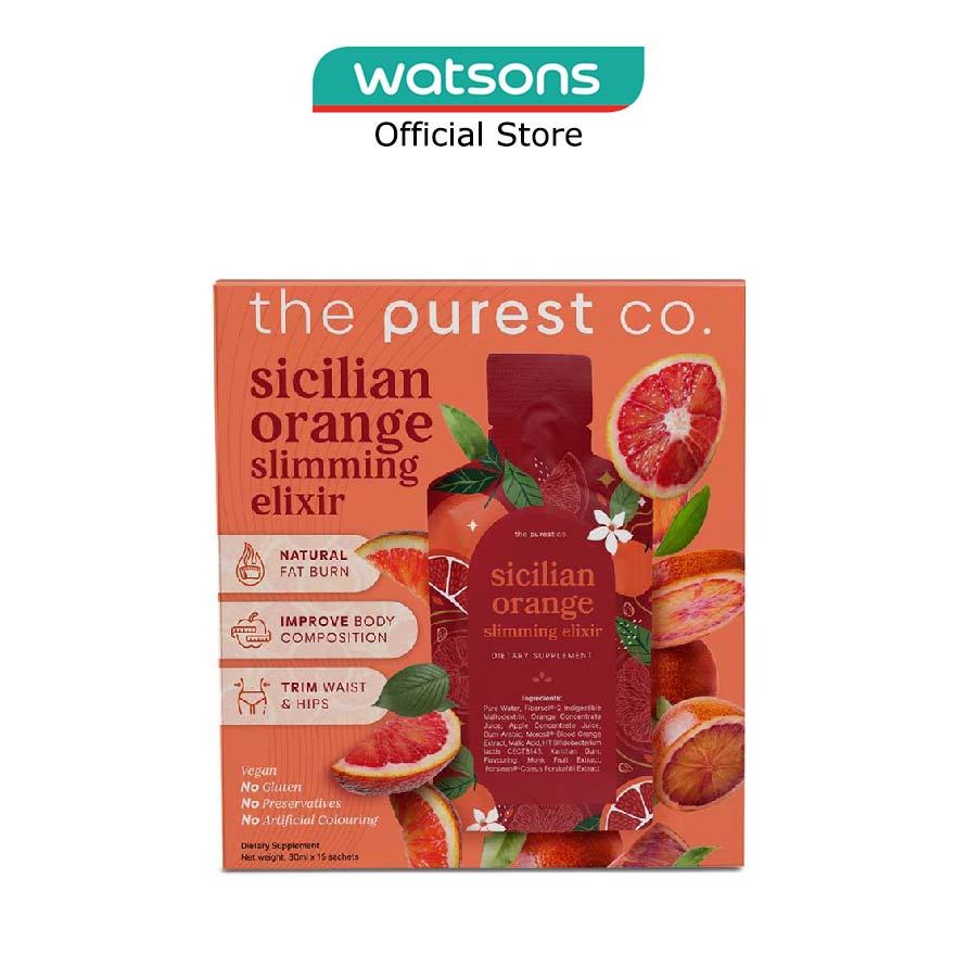 THE PUREST CO Sicilian Orange Slimming Elixir Sachet 15s | Shopee Singapore
