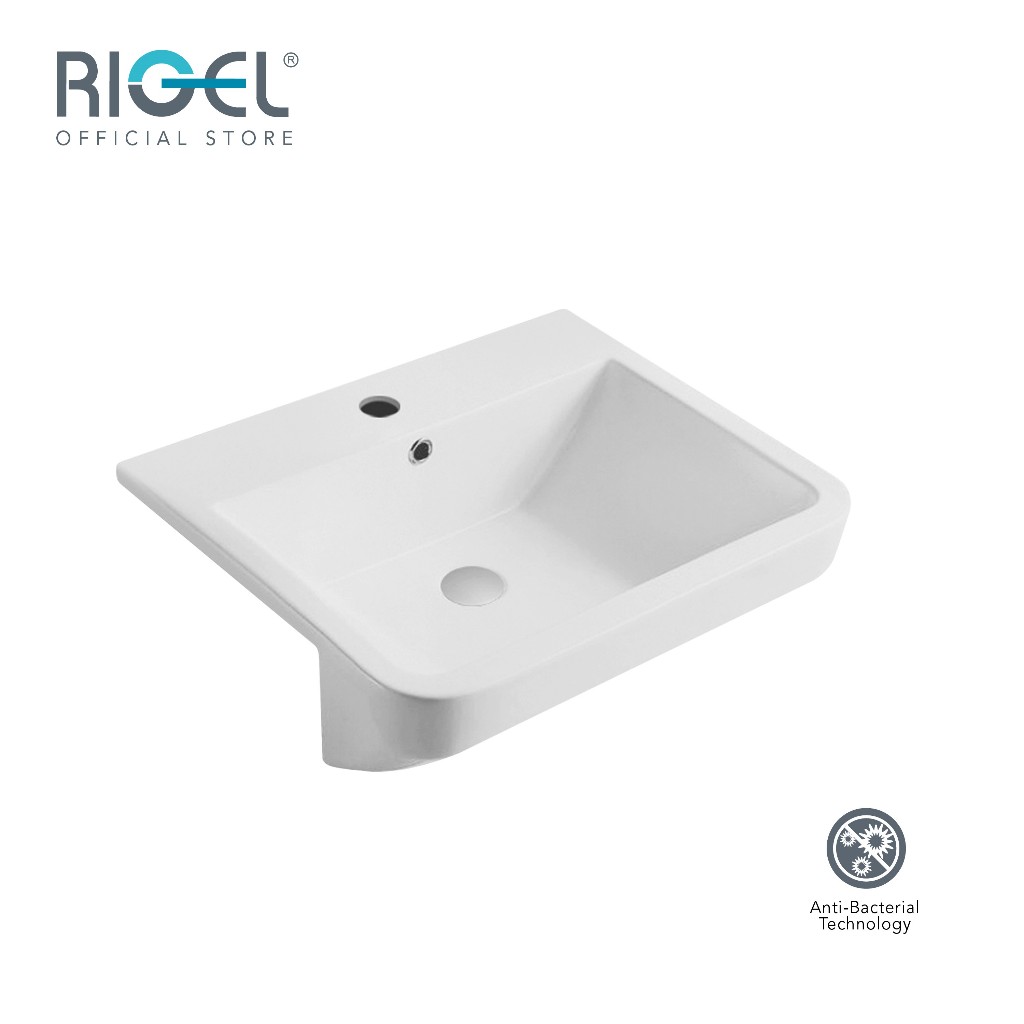 RIGEL Pebble Semi-Recessed Basin LR5072 | Shopee Singapore