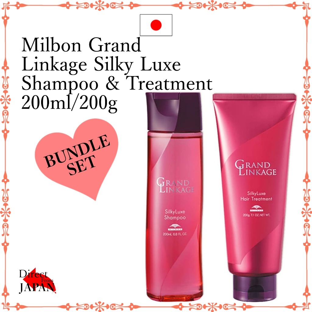 𝐌𝐈𝐋𝐁𝐎𝐍 Grand Linkage Silkyluxe Shampoo & Treatment 200ml 200g For ...