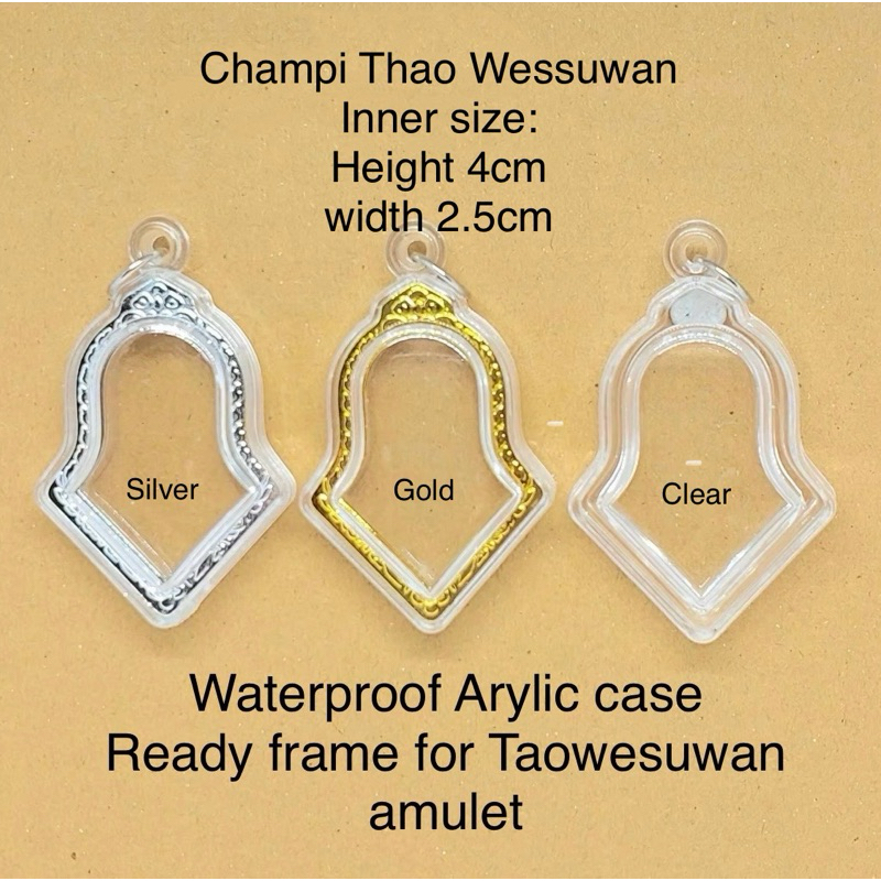 Taowesuwan acrylic amulet case(Free neck string) | Shopee Singapore