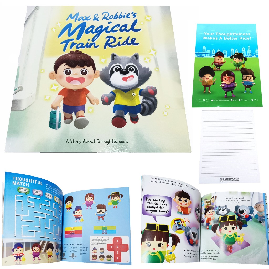 Magical MRT train ride story activity book / How is MRT system built ...