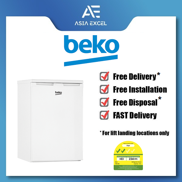 BEKO TSE1283 101L WHITE TABLE TOP BAR FRIDGE | Shopee Singapore
