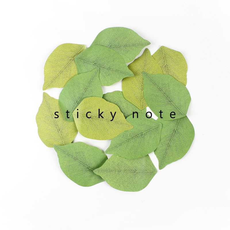 Leaf Flower Sticky Notes Plant Memopad Notepad DIY Scrapbooking ...