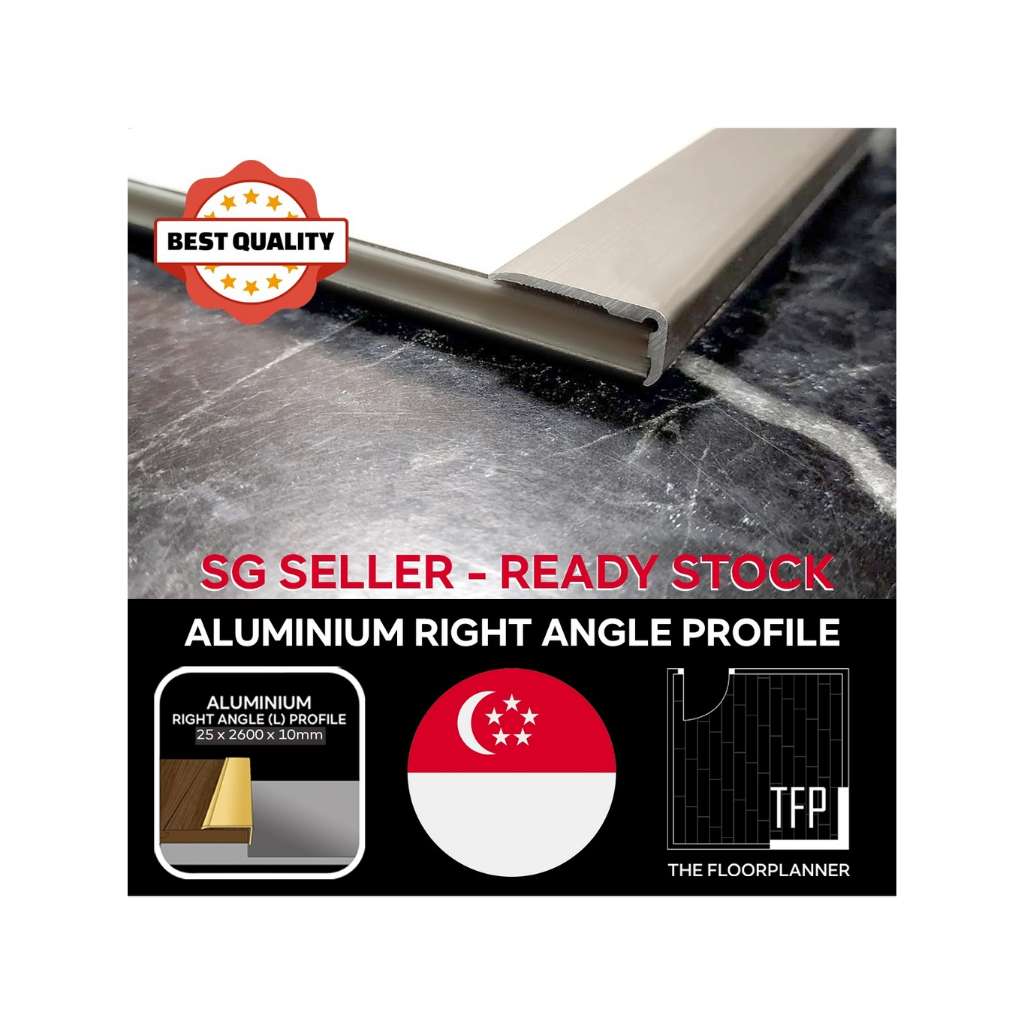 [SG Seller] Aluminium Right Angle Profile | Floor Accessories | L ...