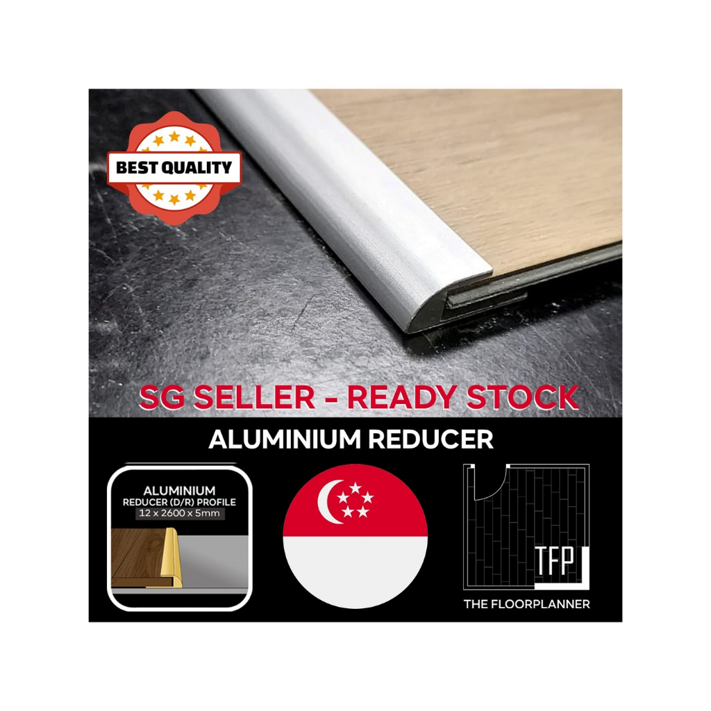 [SG Seller] Aluminum Reducer | Floor Accessories | R profile | R Strip ...