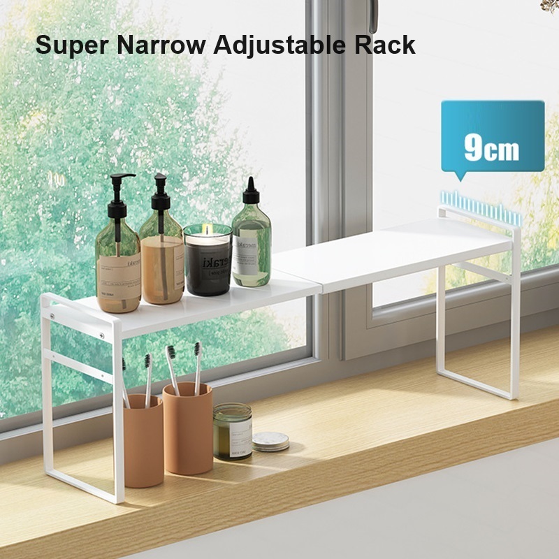 Singapore Simple Narrow Width Height Adjustable Kitchen Organizer Rack ...