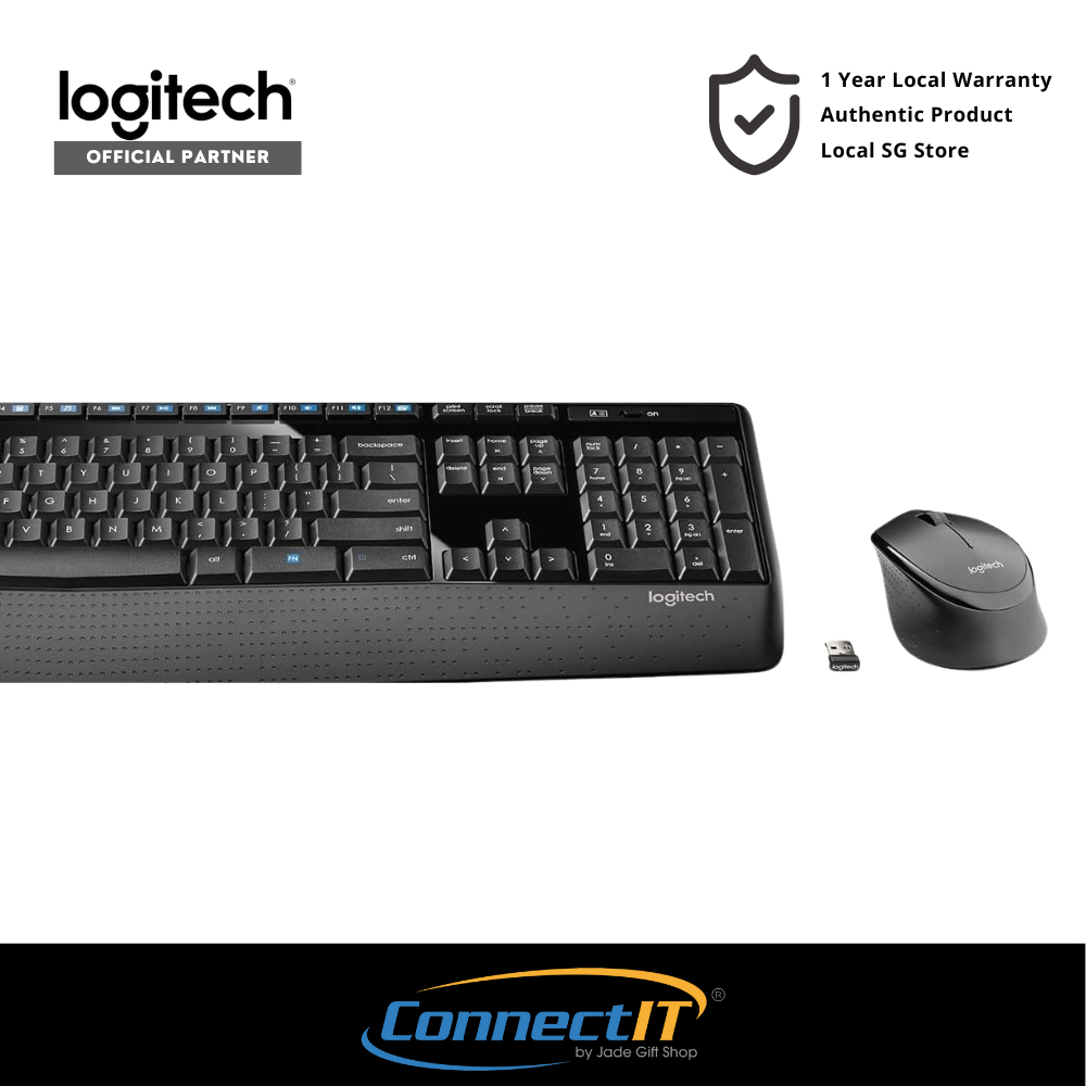 Logitech MK345 Wireless Keyboard with palm rest (1 Year Local Warranty ...