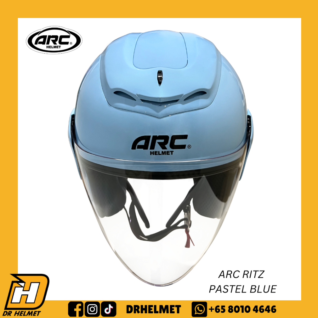ARC Ritz Pastel Blue Helmet | Original ARC Helmet Singapore | Shopee ...