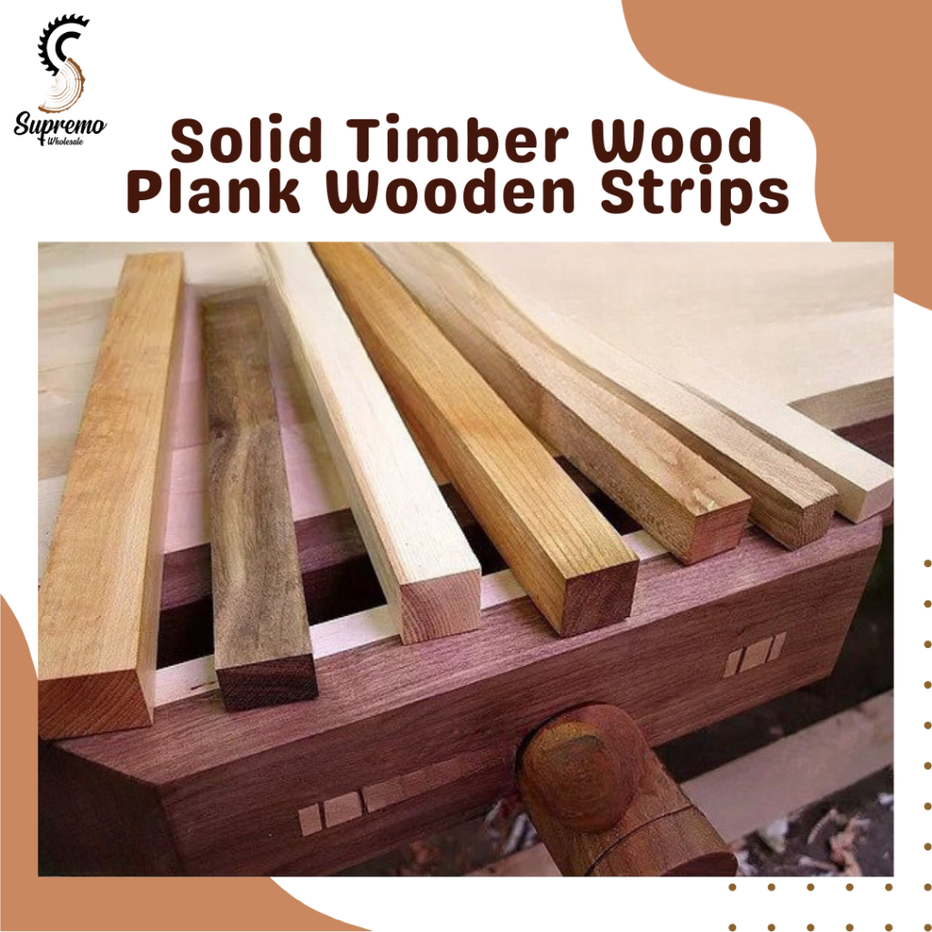 6mm x 48mm x 1 metre | Solid Timber Wood Plank Wooden Strips | Nyatoh ...