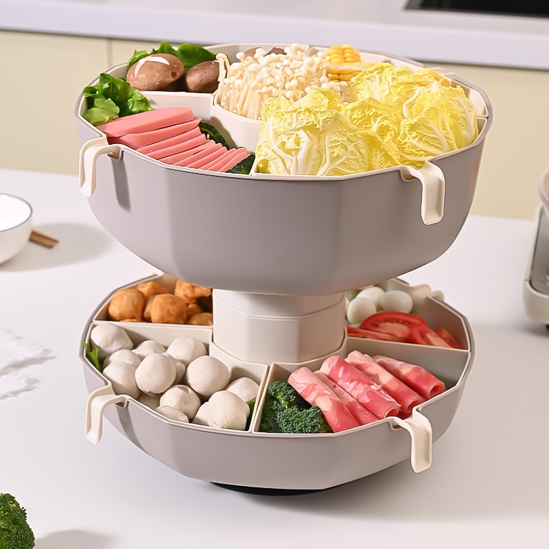 [SG] Space Saving 360 Rotating Steamboat Tray Hot Pot Sharing Tool ...