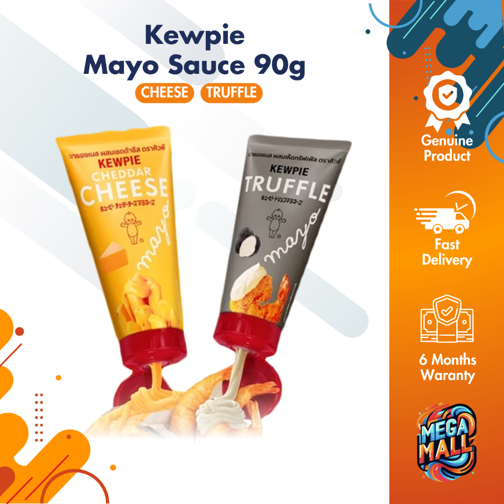 Kewpie Mayo 90g Infused Truffle Essence Rich Cheddar Cheese Savory ...
