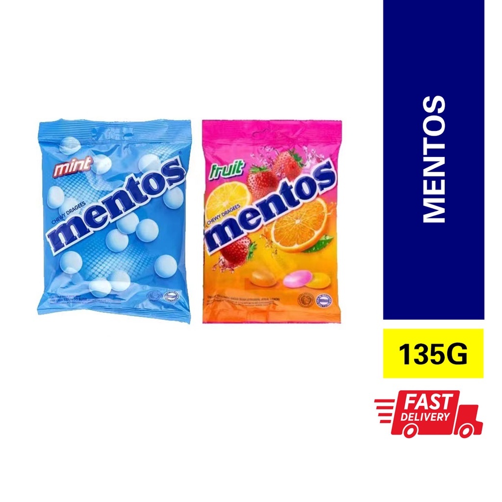 Mentos Candy Bag 135g x 50s | Shopee Singapore