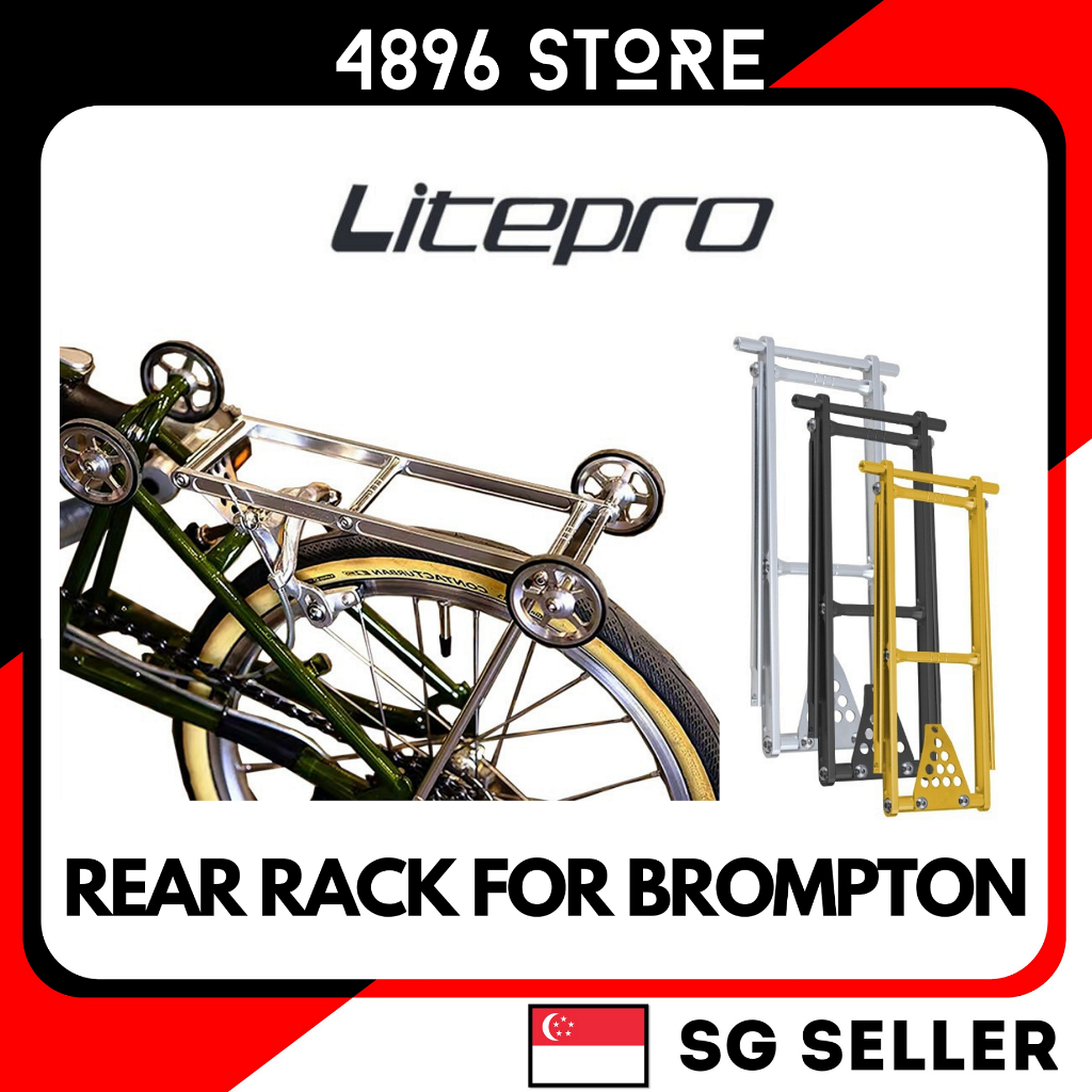 Litepro Bicycle Foldable Rear Rack Portable Luggage Shelf Aluminum ...