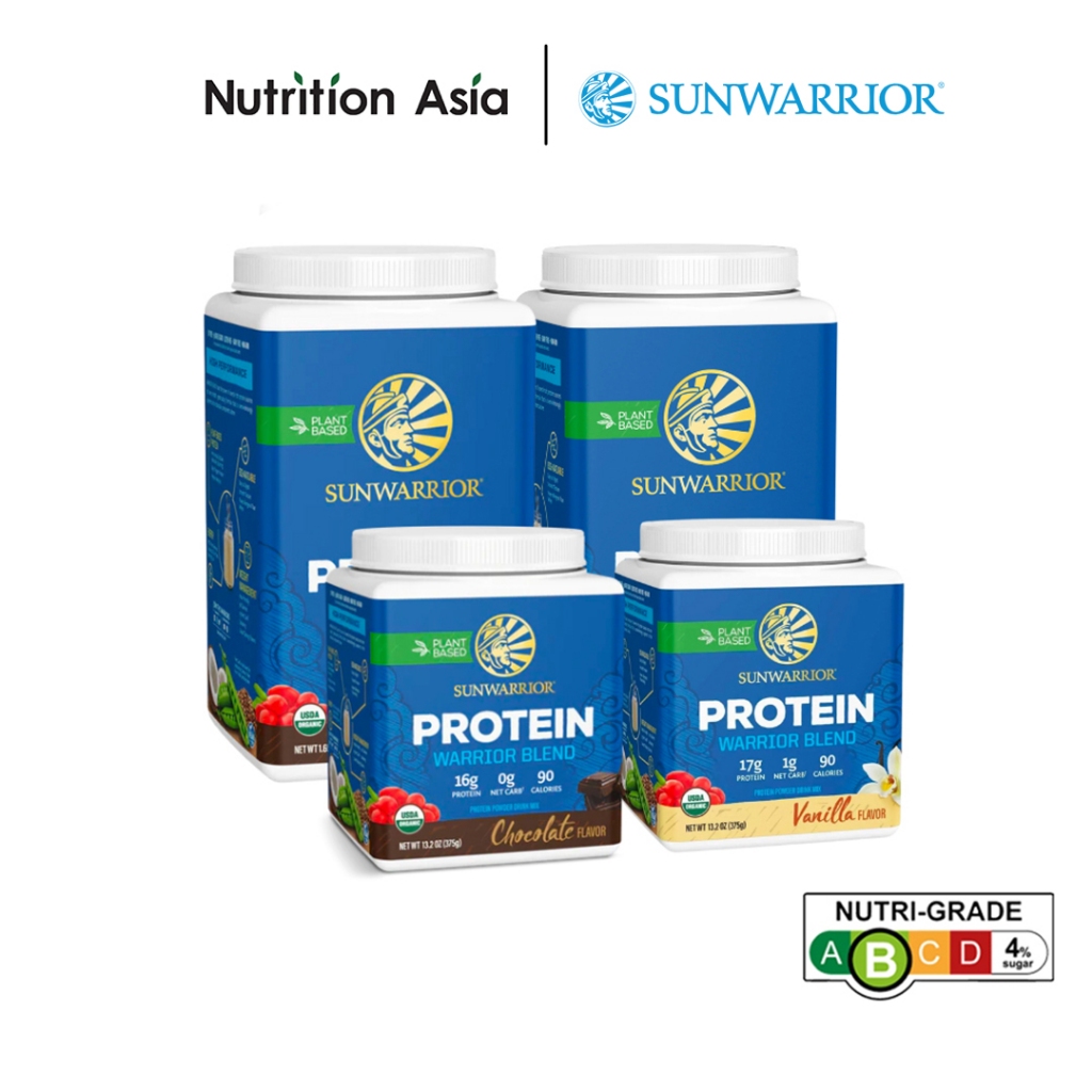 Sunwarrior Protein Warrior Blend (375g / 750g) | Shopee Singapore