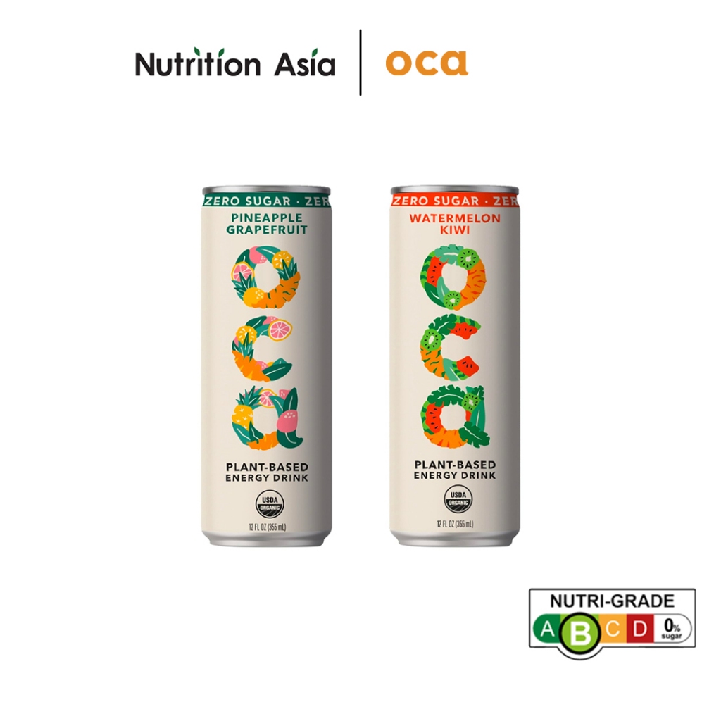 OCA Plant-based Energy Drink Zero Sugar 355ml | Shopee Singapore