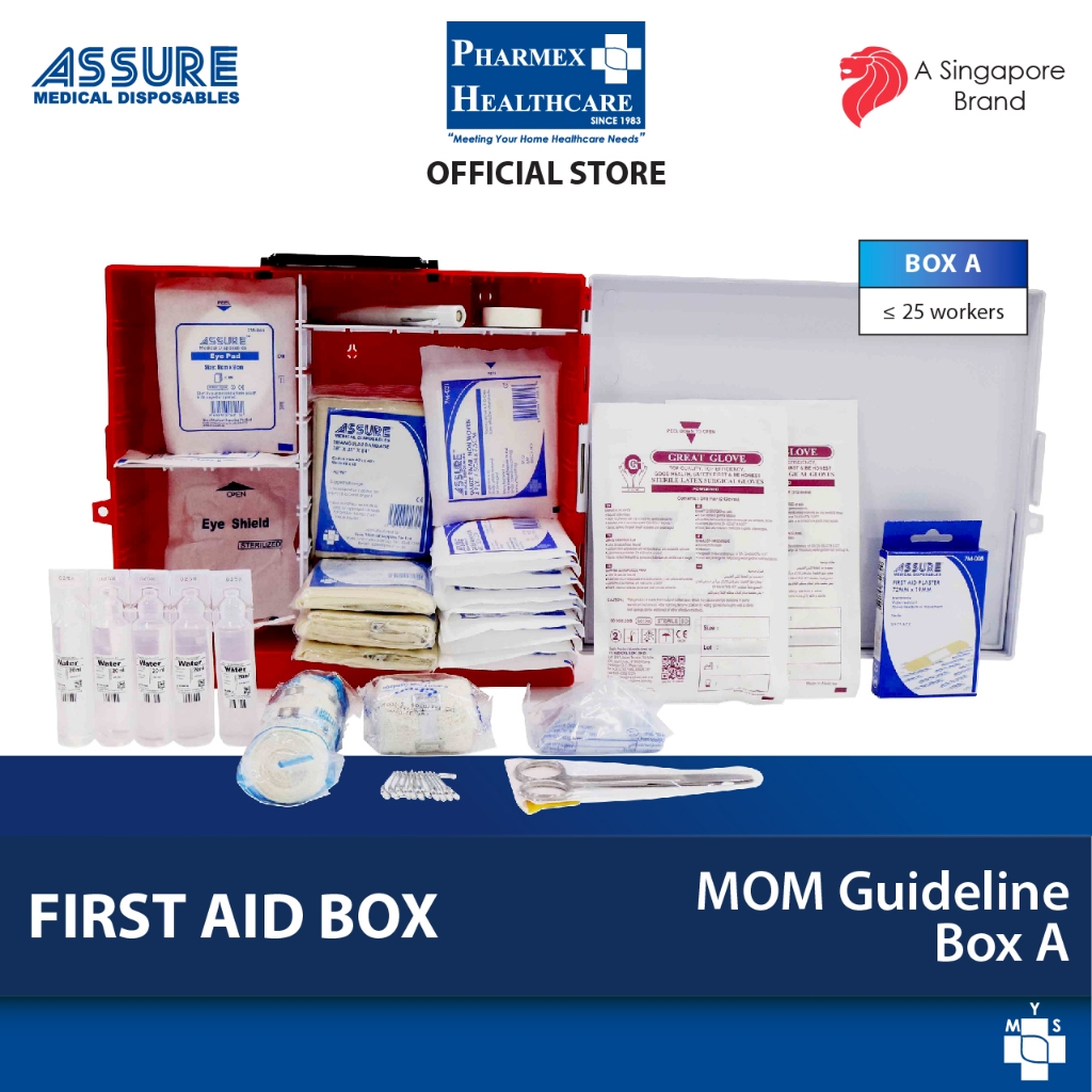 ASSURE First Aid Box Complete Large 25 Pax, Box A | Shopee Singapore