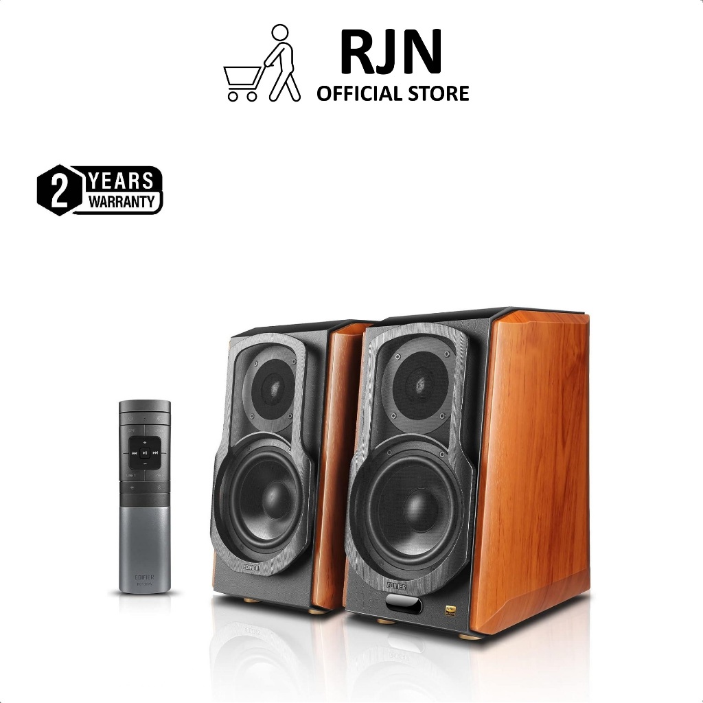 EDIFIER S1000W Wireless Hi-Fi Audiophile Active Bookshelf Speaker 120W ...