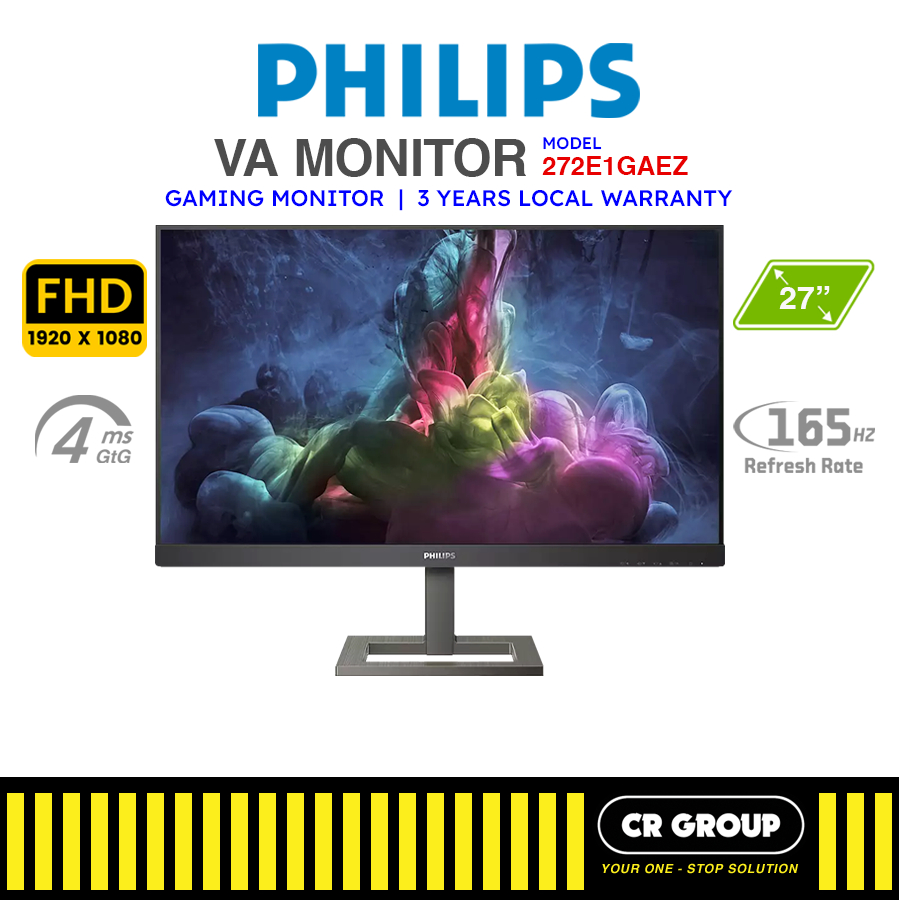 PHILIPS PHI-272E1GAEZ - 27'' VA LED Gaming Monitor - 165Hz Refresh Rate ...