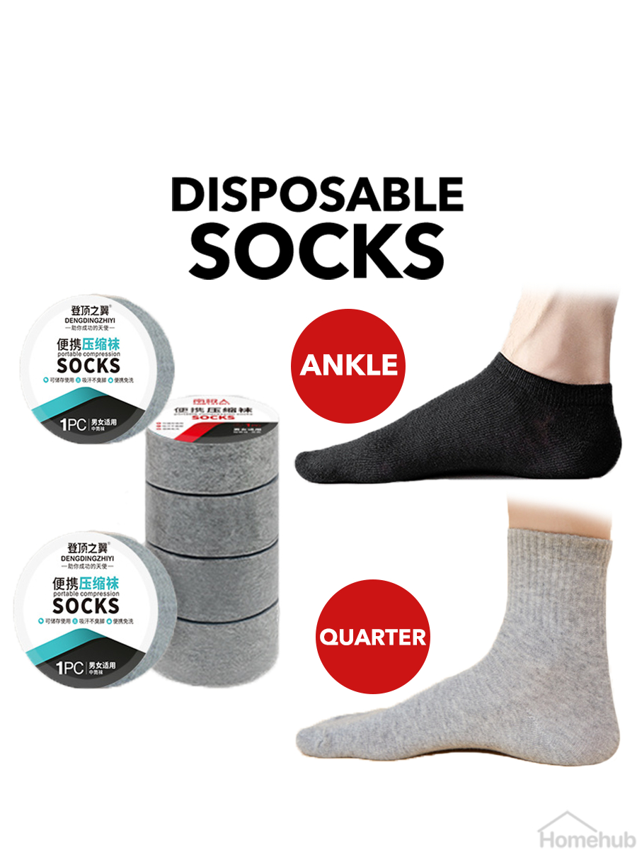Homehub Disposable Socks for Travel Men Women Ladies Female Ankle ...
