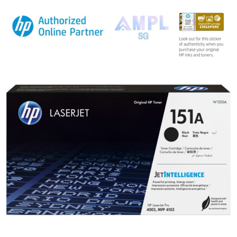 Genuine HP 151A | HP 151X Black Original Toner Cartridge | HP 4003dw ...