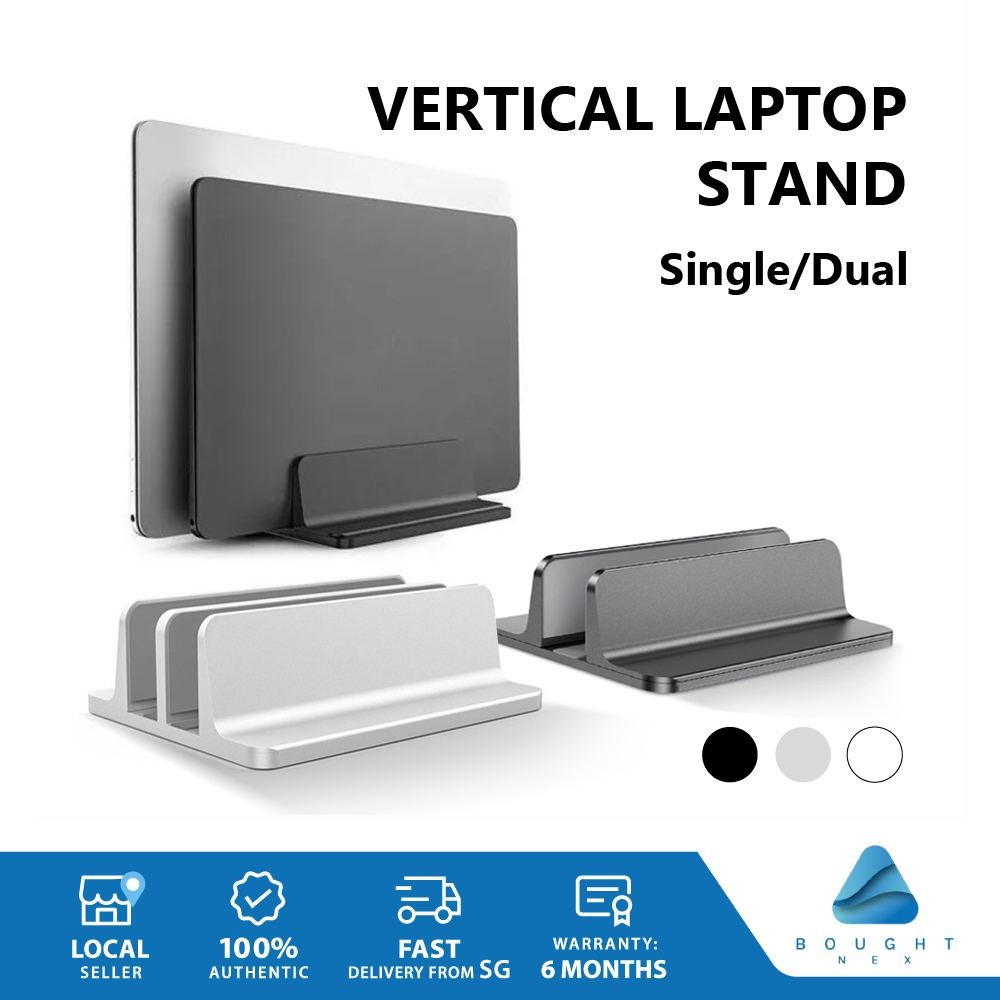 (SG ready stock)Aluminium Vertical Laptop stand laptop holder vertical ...