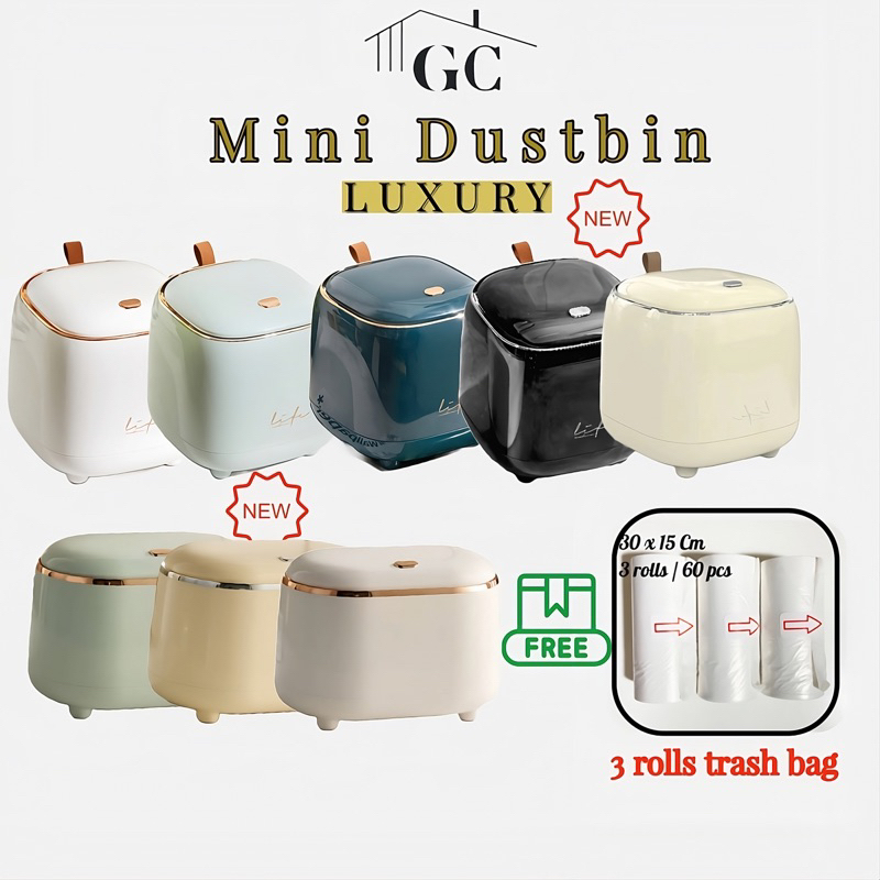 [New Design]Luxury Design Press Type Mini Dustbin Small Rubbish Bin ...